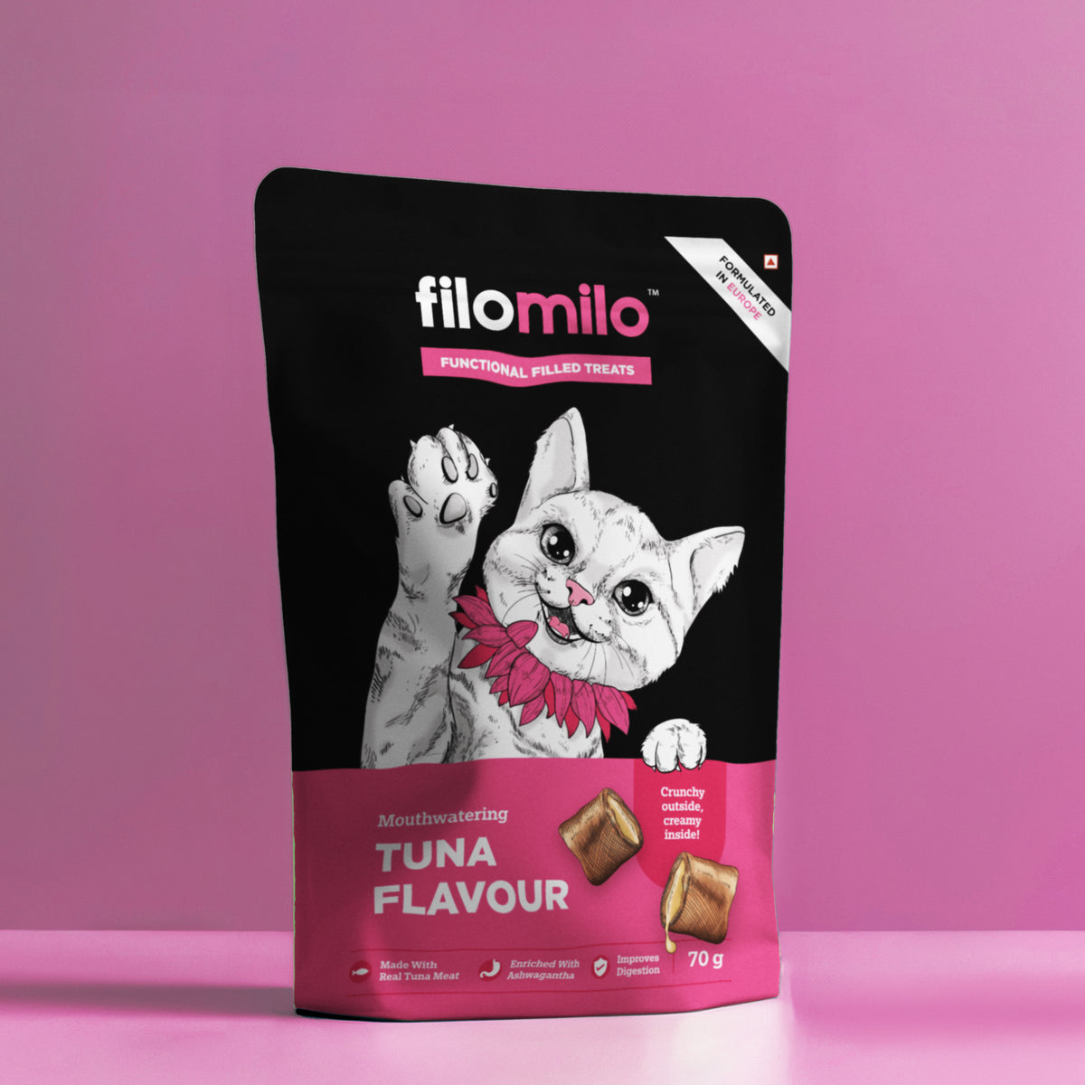 Filomilo Functional Filled Treats for Cats (Tuna Flavour )